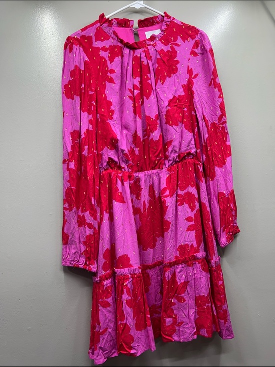 Sugarlips | Dresses | Sugarlips Long Sleeve Floral Dress In Pink And ...
